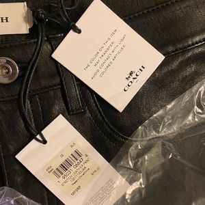 Coach | Pants & Jumpsuits | Coach Stretch Leather Pants | Poshmark